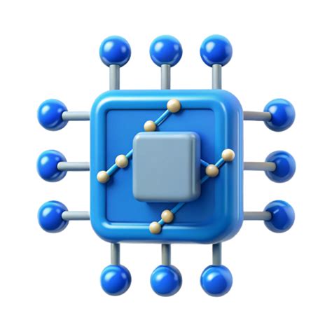 Stunning Classic Quantum Circuit Diagram Blue Nodes Cutout High Quality