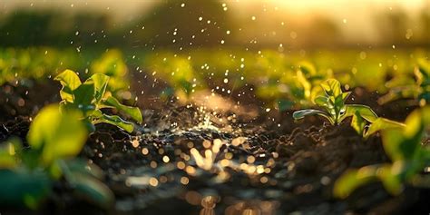 Enhancing Plant Growth Through Sustainable Precision Irrigation Technology Concept Smart