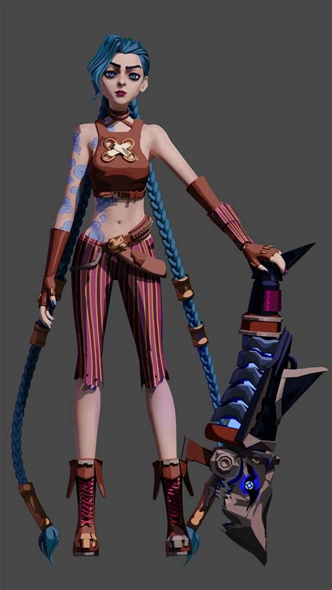 Arcane Jinx By Me Did It When Arcane Was Realeased Used Blender Toon