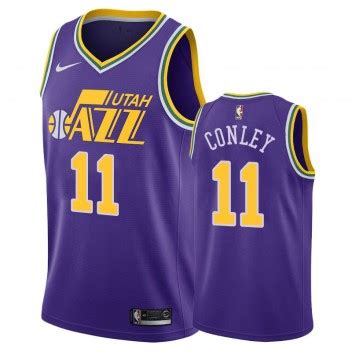 Mike Conley Utah Jazz 11 2019 20 Hardwood Classics Maillot Homme