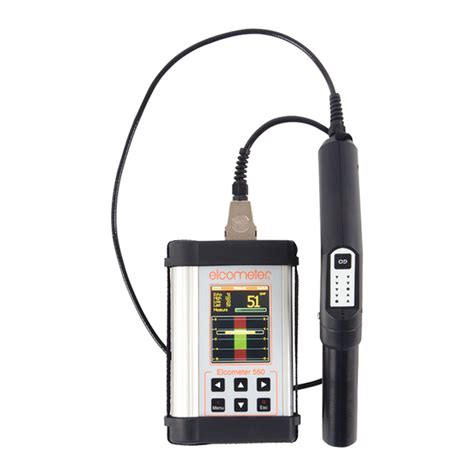 Elcometer 550 Operating Instructions Manual Pdf Download Manualslib