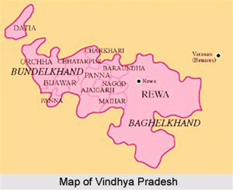 History Of Vindhya Pradesh Vindhya Pradesh Ki Sthapana Kab Hui Thi पश्चिम में दतिया से लेकर