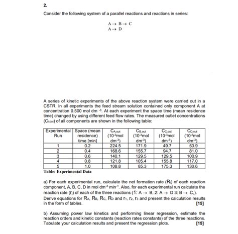 Solved Consider The Following System Of A Parallel Chegg