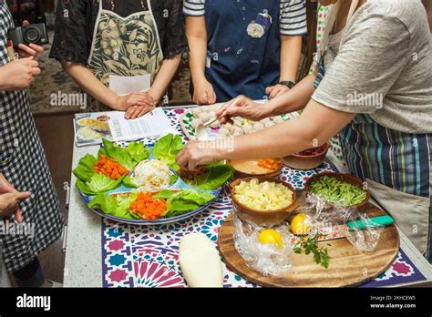 Teacher Prepares Moroccan Garden Salad Moroccan Cooking Class Tokyo