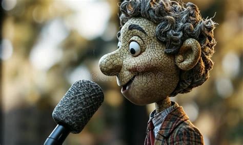 Scary Puppet Depicting A Lying Politician Who Talks To Audience
