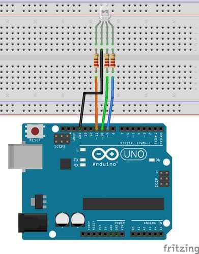 Duino Edu 5 Rgb Led Programmieren Technik Blog
