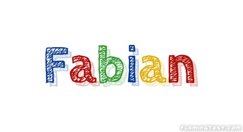 Fabian Лого | Бесплатный инструмент для дизайна имени от Flaming Text
