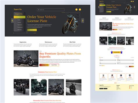 Bike Website Landing Page Ui Design On Behance