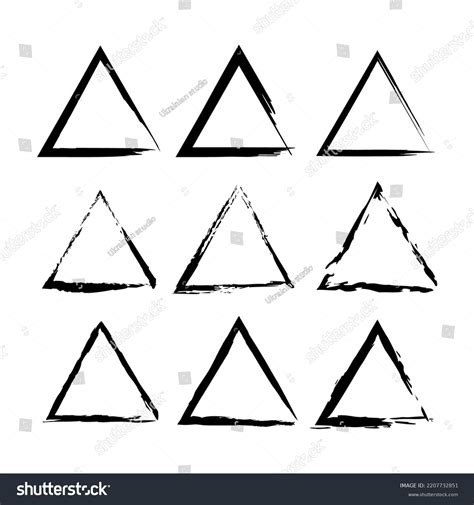 Triangle Brush Over 135 879 Royalty Free Licensable Stock