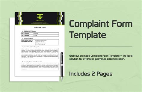 Free Complaint Form Templates And Examples Edit Online And Download
