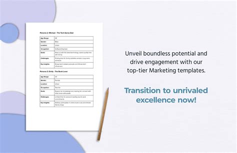 Marketing Target Demographic Statement Template In PDF Word Google