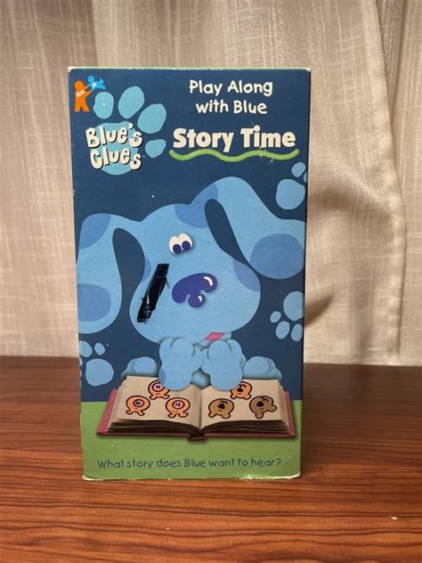 Blues Clues Story Time Vhs 1998 Nickelodeon Nick Jr Orange Vcr