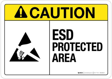 Esd Protected Area Wall Sign