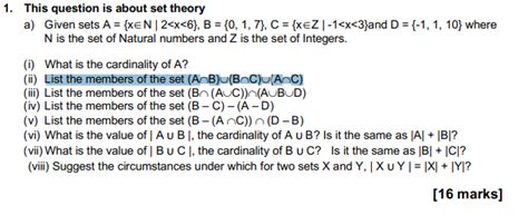 Solved 1 This Question Is About Set Theory A Given Sets A Chegg Com