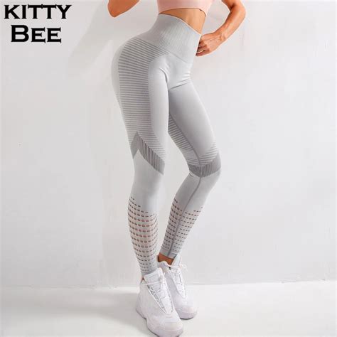 섹시한 피트니스 레깅스 여성용 바이탈 없는 요가 바지 봉제선 없는 스포츠 스타킹 체육관 스타킹요가 바지 Aliexpress