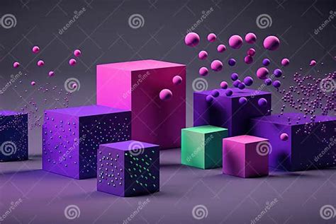 Data Abstract Concept With Clusters Particles And Objects Collected
