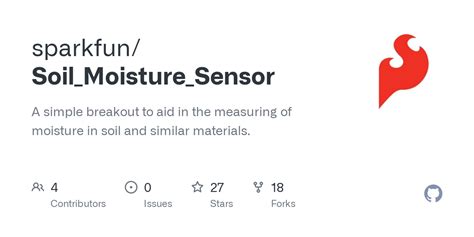 GitHub Sparkfun Soil Moisture Sensor A Simple Breakout To Aid In The Measuring Of Moisture In