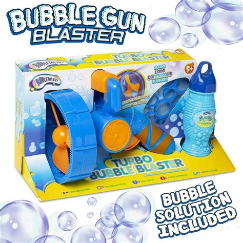 Turbo Bubble Blaster Machine Blower Toy Gun