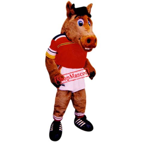 College Sport Mustang Mascot Costume