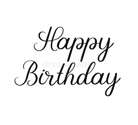 Happy Birthday Calligraphy Writing