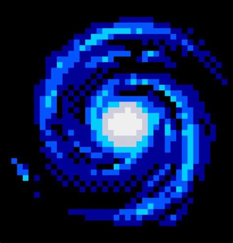 Pixel Art Illustration Of A Black Hole