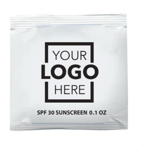 Branded Usa Made Spf 30 Small Sunscreen Packets