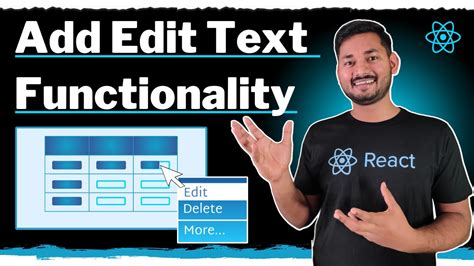 edit functionality in react the complete react course ep 39 youtube