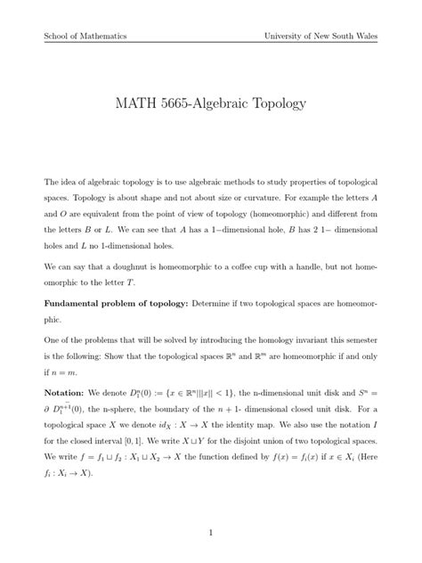Lecture Notes Algebraic Topology Pdf