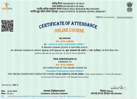 riya verma on linkedin iirs isro geodataprocessing aerospace