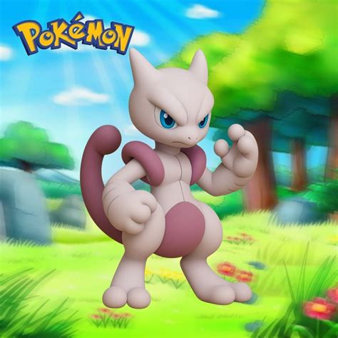 🐉 Mega Mewtwo X Chibi・free Stl File For 3d Printing・cults