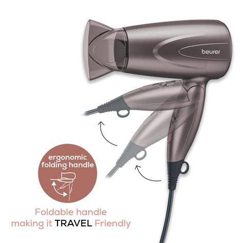 Hc 17 Compact Hair Dryer With Folding Handle Beurer India