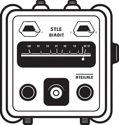 Professional Vector Representation Of A Modern Residential Electric Meter Showcasing Precision