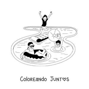 25 Dibujos De Piscinas Para Colorear Gratis Coloreando Juntos