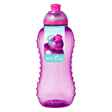 Sistema Water Bottle Twist N Sip 330ml Pink School Depot Nz
