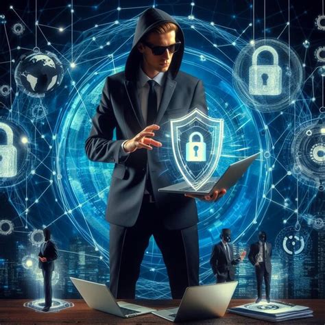 Premium Photo Hacker Using Laptop With Polygonal Padlock On Binary Code Background Hacking And