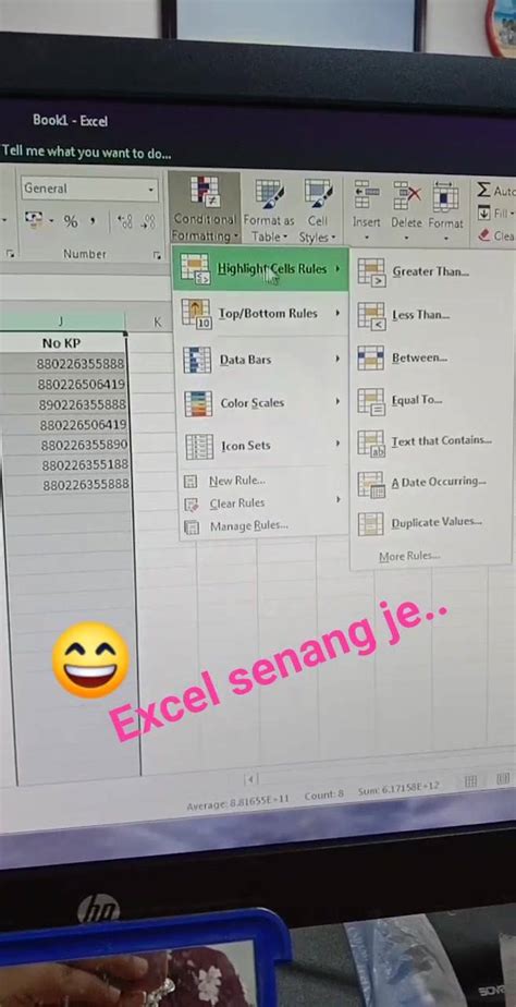 4th Topic Mengesan Duplicate Values Kegunaan Highlight Cell Duplicate Valuesnilai Bertindan