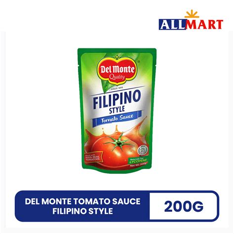 Del Monte Tomato Sauce Filipino Style Same Day Delivery At Allmart