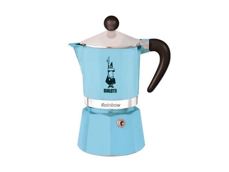 Bialetti Rainbow Moka Pot 3 Cups Light Blue Cafelax