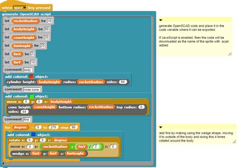 using snap to generate openscad scripts cymplecy simplesi
