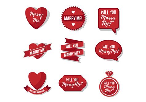Free Marry Me Sticker Vector Download Free Vector Art Stock Graphics