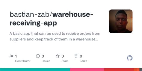 Github Bastian Zab Warehouse Receiving App A Basic App That Can Be