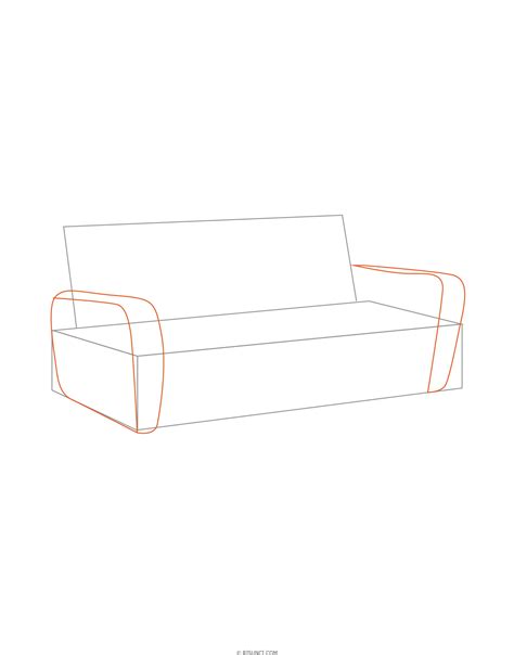 Рисунок дивана карандашом поэтапно 88 фото