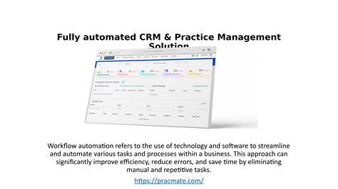 Fully Automated Crm And Practice Management Solution By Pracmate01 Issuu