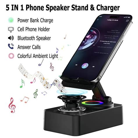 5 In 1 Wireless Speaker Cell Phone Stand With Blue Tiktok爆款商品分析 Gmv