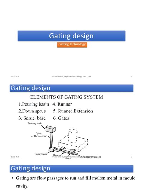 Gating Design Pdf Density Industrial Processes