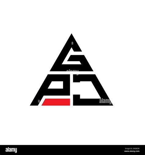 Gpj Triangle Letter Logo Design With Triangle Shape Gpj Triangle Logo Design Monogram Gpj