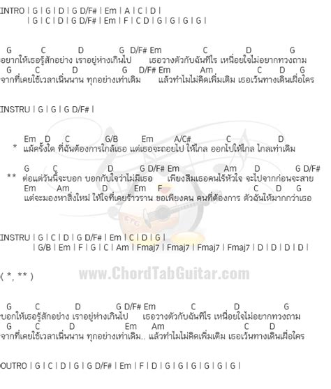 คอร์ดเพลง ไกลเท่าเดิม Instinct
