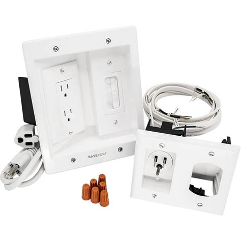 Baseport In Wall Cable Management Kit Tv Wire Hider Kit For Wall