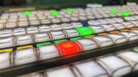 CONTROL PANEL For RECORDING With BUTTONS And MIXERS Stock Image Image Of Design Modern