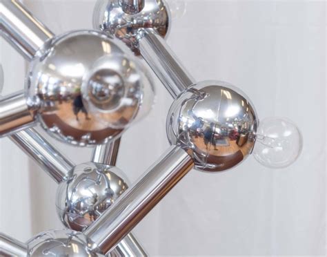 Spectacular Chrome Eighteen-Light Molecule Lamp by Torino - Past Perfect